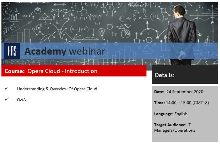 HRS Academy: OPERA Cloud